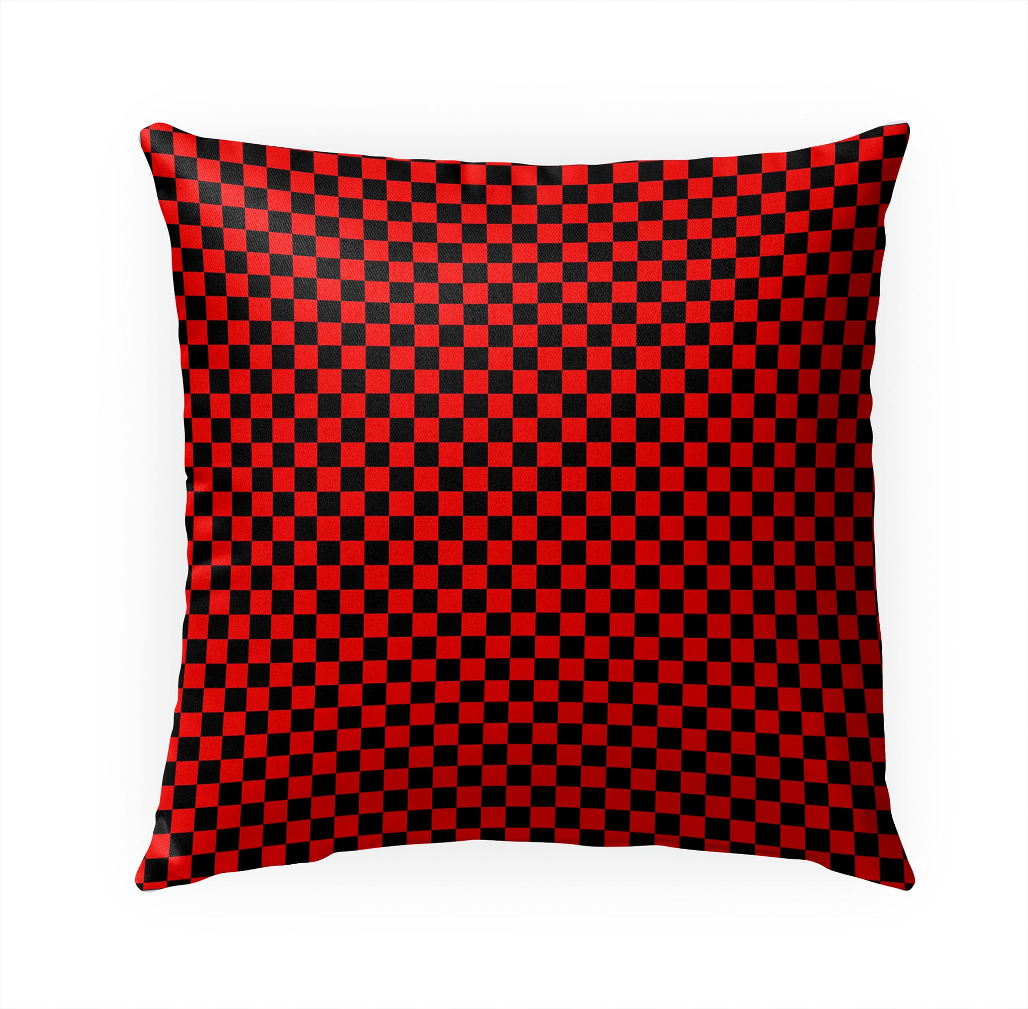 Checker Board Red & Black Outdoor Pillow by Kavka Designs - Walmart.com