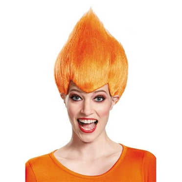 Evil Clown Bozo Adult Costume Wig - Orange - Walmart.com