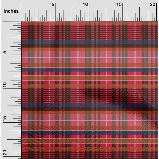 oneOone Viscose Chiffon Fabric Madras Check Print Fabric By Yard 42 ...