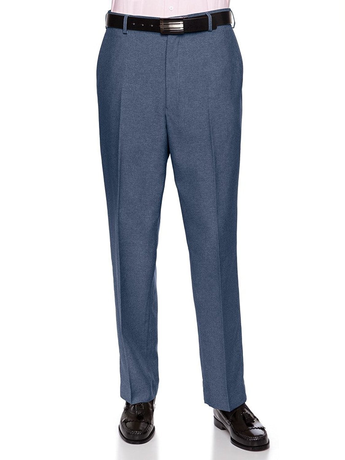 RGM Men's Flat Front Dress Pant Modern Fit - Perfect For Office ...
