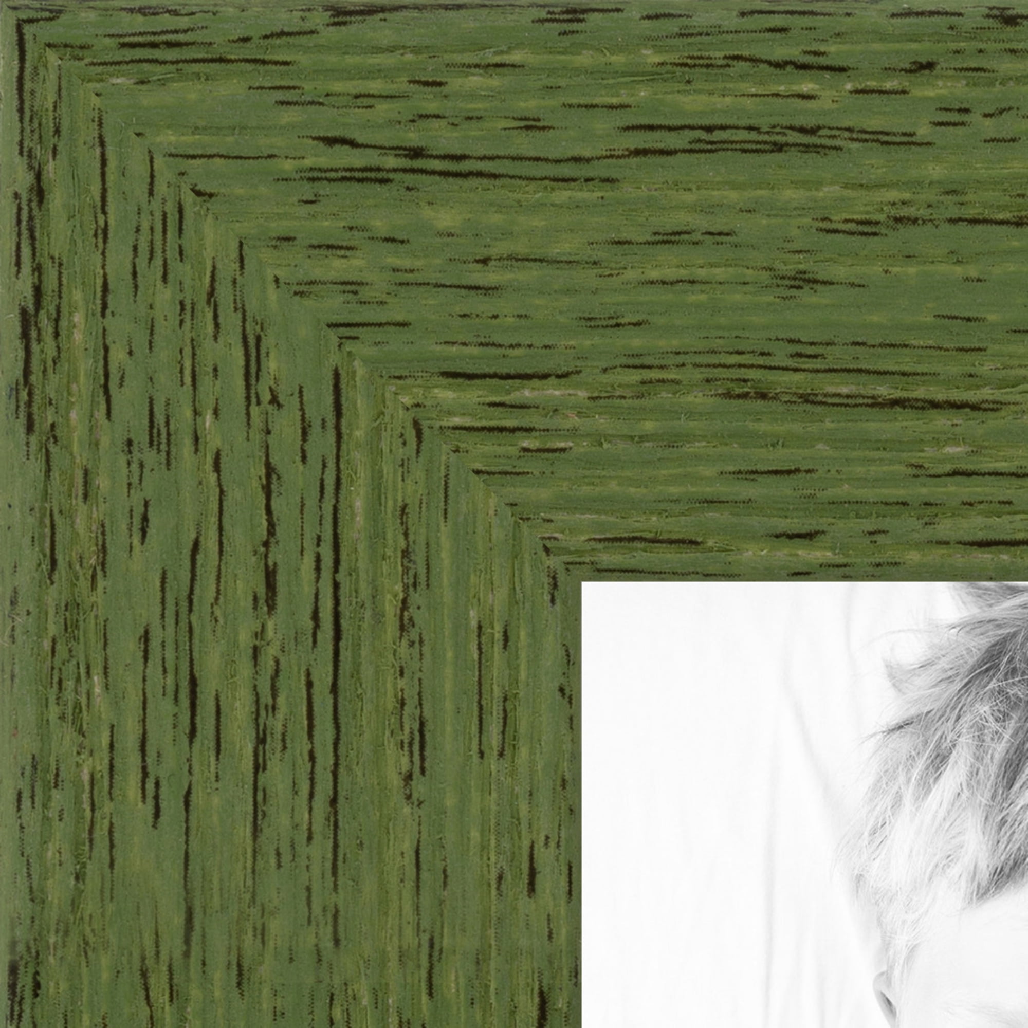 ArtToFrames 8x20 Inch Distressed Green Picture Frame, This Green Wood ...