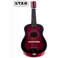 Star Kids Wooden Acoustic Toy Guitar Set, 23 Inches, Red Color, Ideal ...
