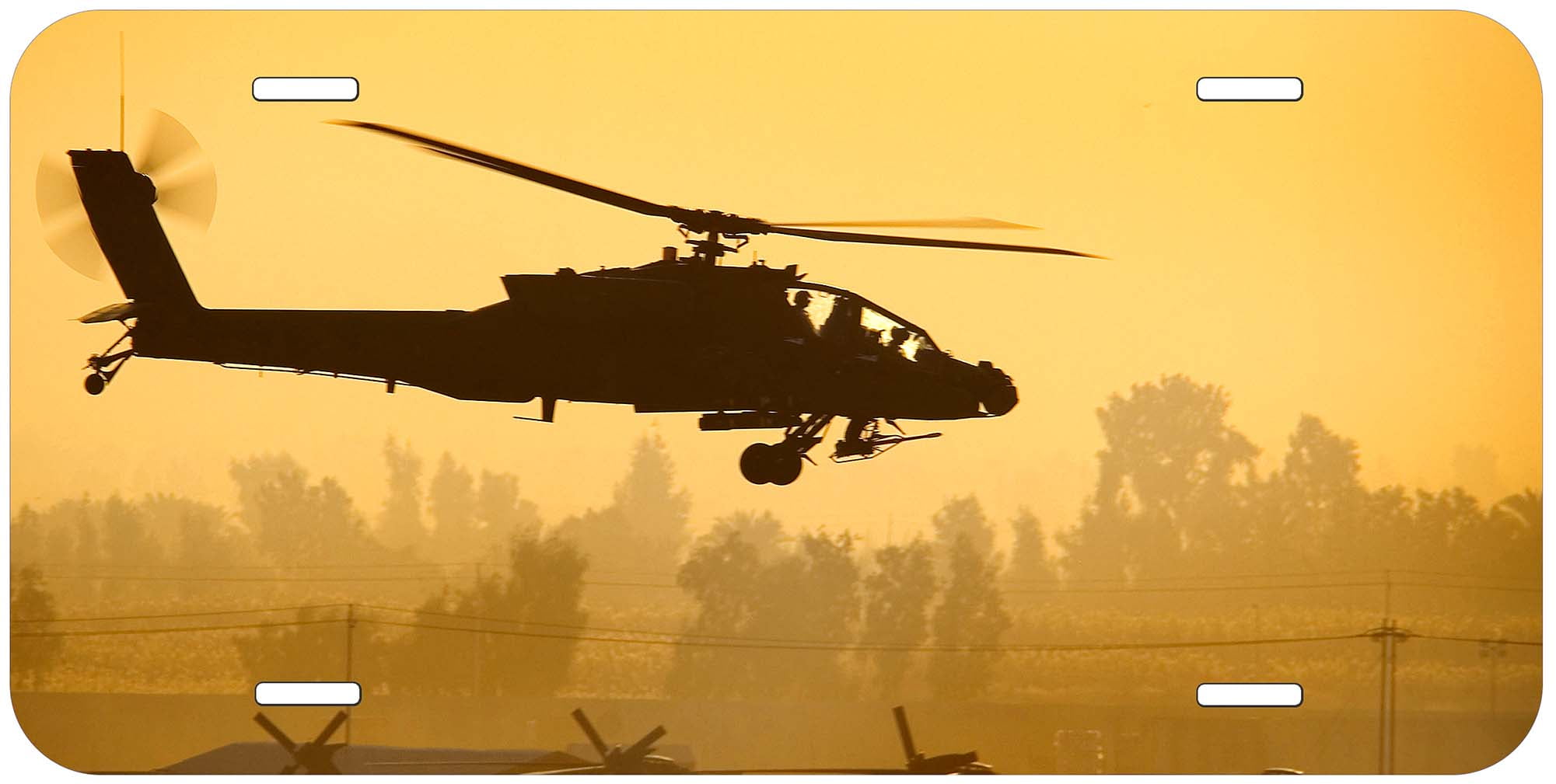 Apache Helicopter TAG05 Novelty Car Auto License Plate - Walmart.com