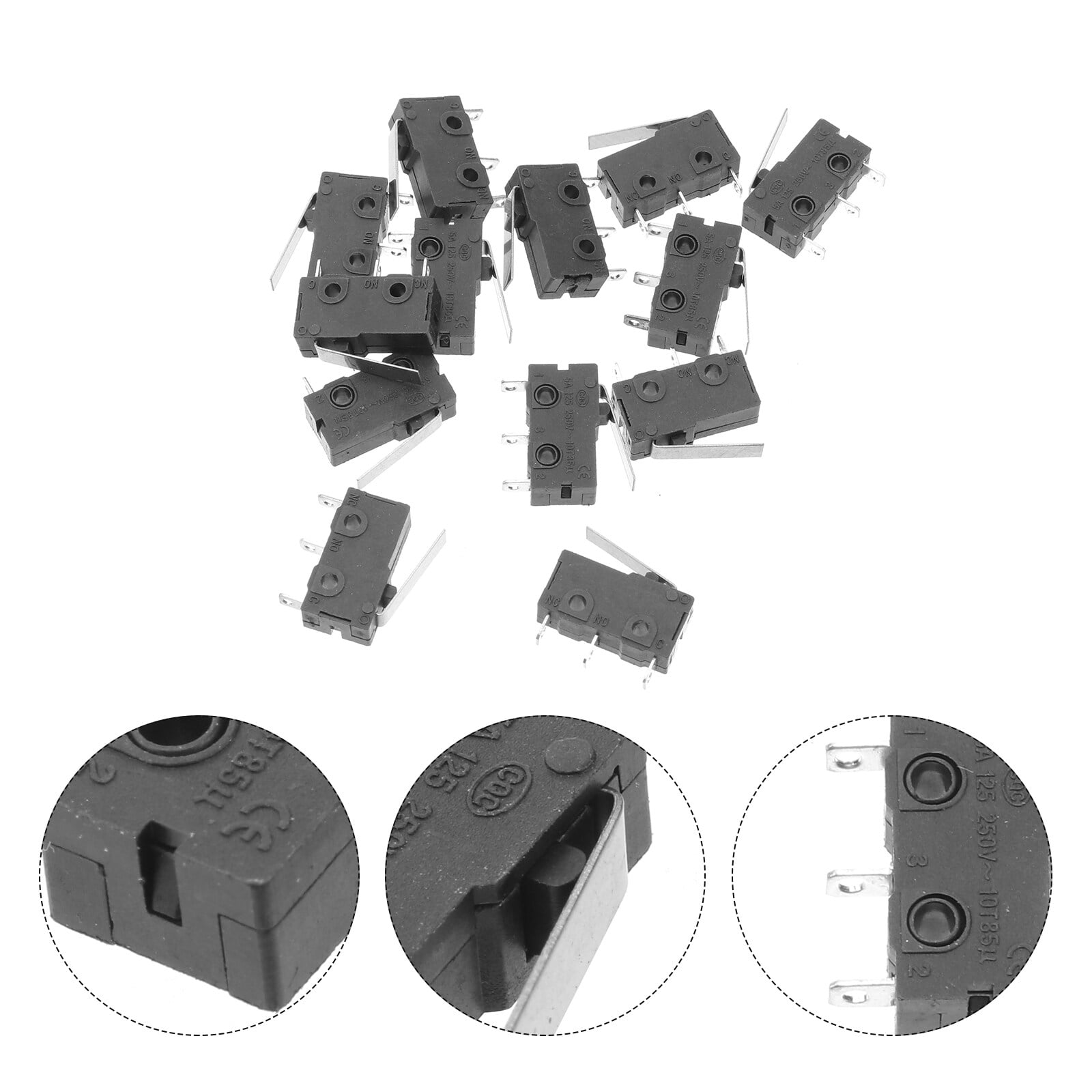 Click here for Fueenirva 20pcs Black Momentary Push Button Lever... prices