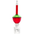 "Northlight Retro Bubble Christmas Night Light, 6.75"" Red and Green ...