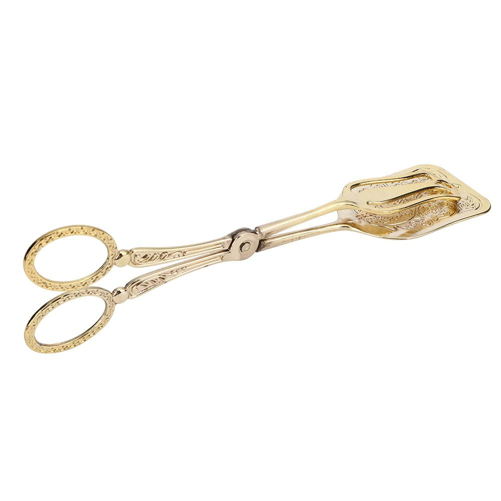 Pan Tong Ensalada Tong Retro Aleación de zinc Hornear Alimentos Clip ...