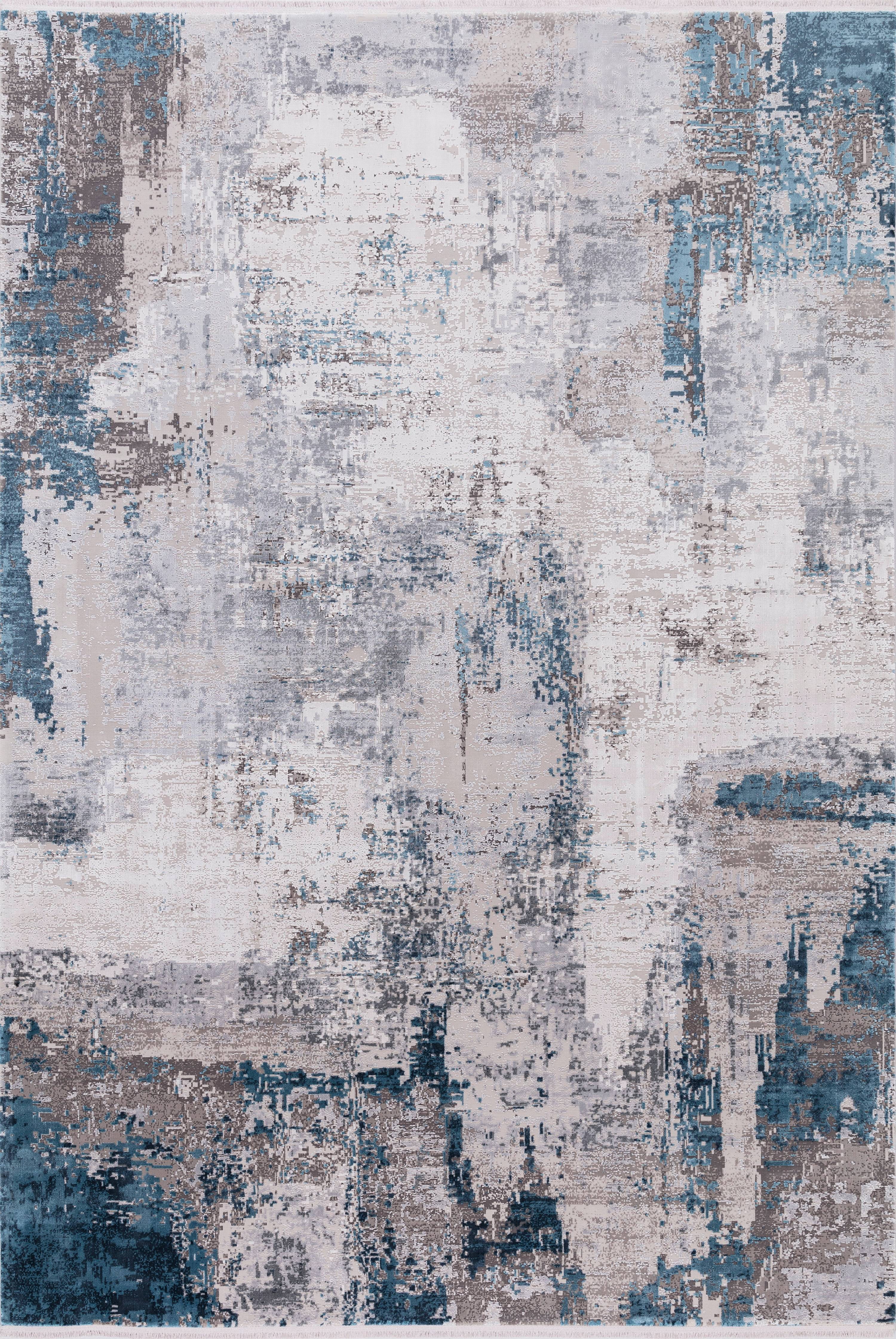 Carved Abstract Gray Abstract Area Rug 7'6"x9'6" - Walmart.com