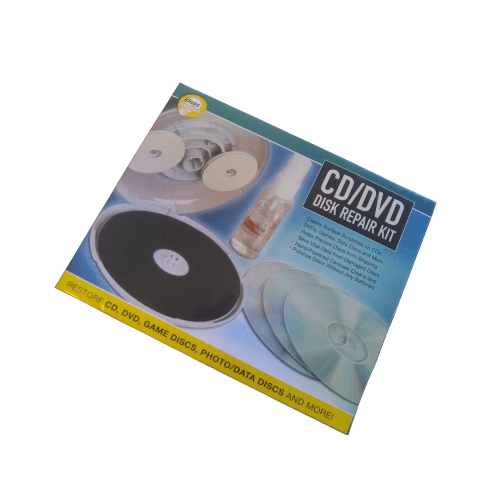 Ideas in Motion CD/DVD Disk Repair Kit Ideas in Motion DK-12/2083 ...