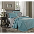 Chezmoi Collection Kingston 3-Piece Oversized Bedspread Coverlet Set ...