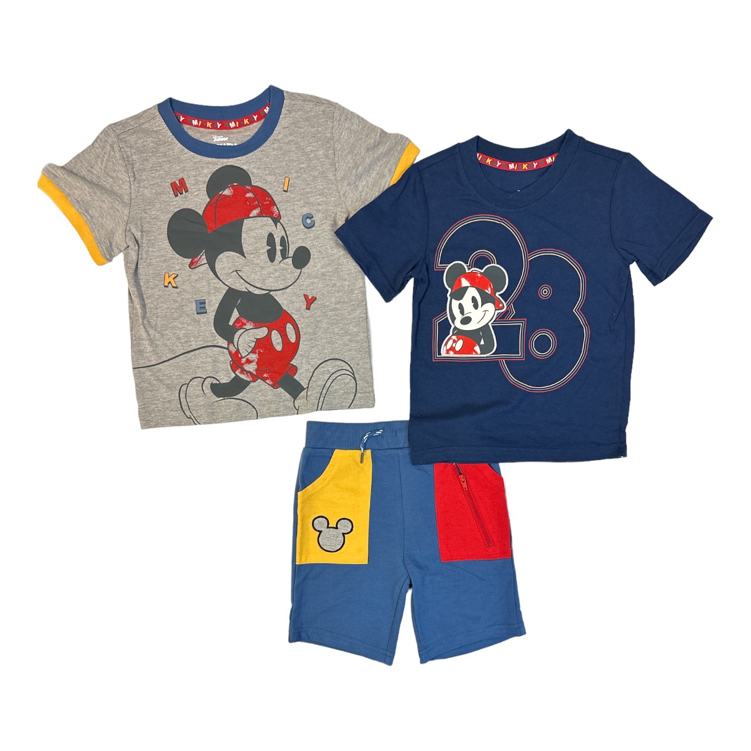Disney Junior Mickey 3-Piece Short Sleeve & Shorts Play Set (5 ...