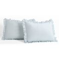 Lush Decor Ticking Stripe Ruffle Detail Polyester Bedspread King