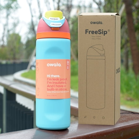 Original Owala Insulated Stainless Steel Water Bottle with Straw, BPA ...