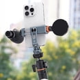 Aluminum Double Shoe Mobile Phone Holder Adjustable Clamping Force ...