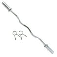 Olympic Curl Barbell Bar, 47in Curl Bar for Weight Lifting, Home Gym ...
