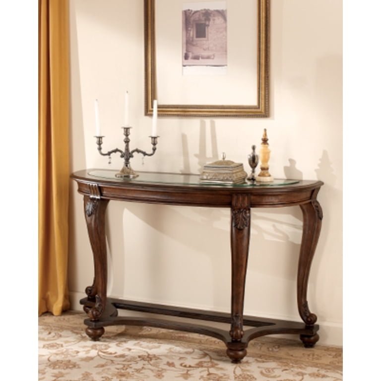 Signature Design By Ashley T519 4 Norcastle Sofa Table Dark Brown ...
