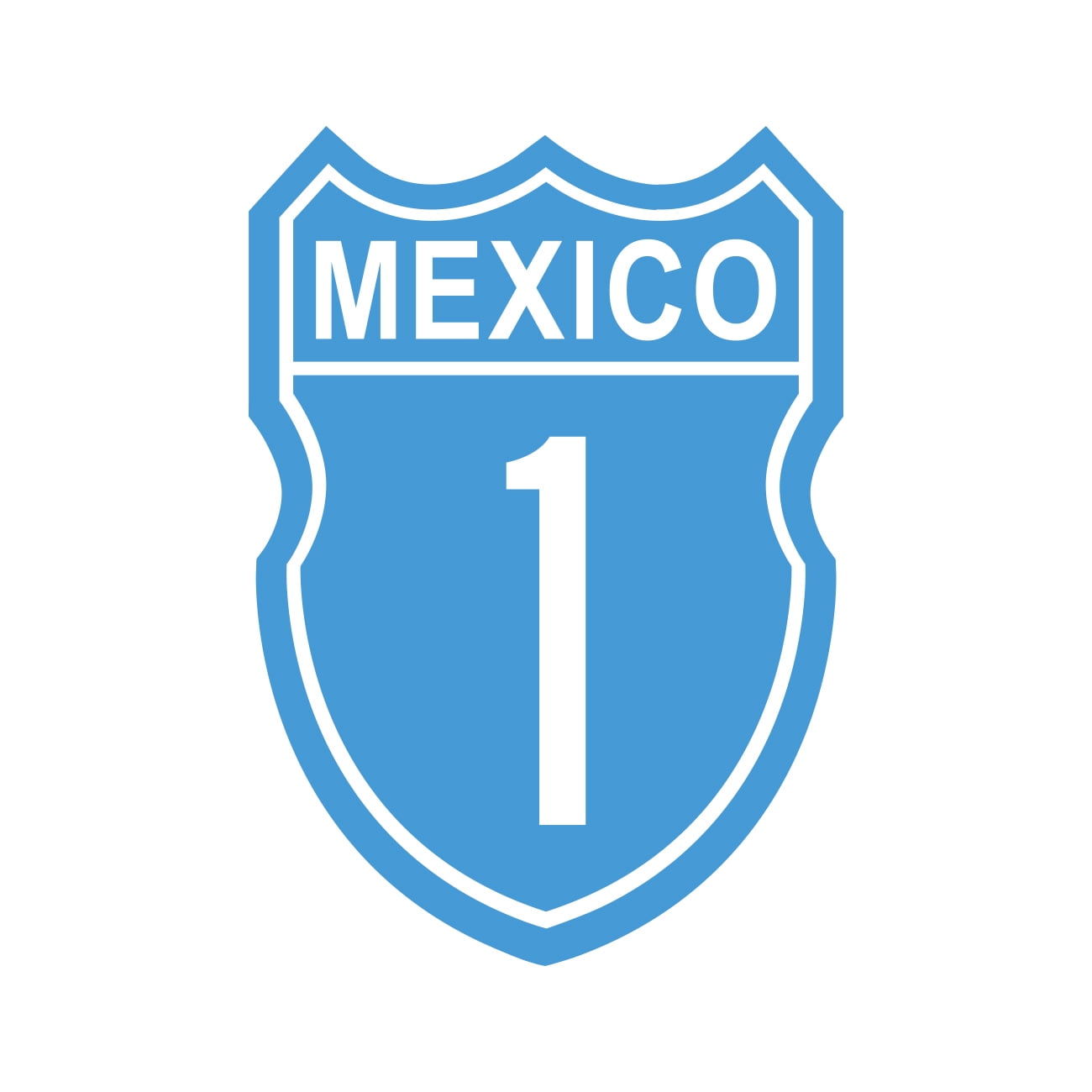 Baja Highway Mexico Sticker Decal Die Cut - Self Adhesive Vinyl ...