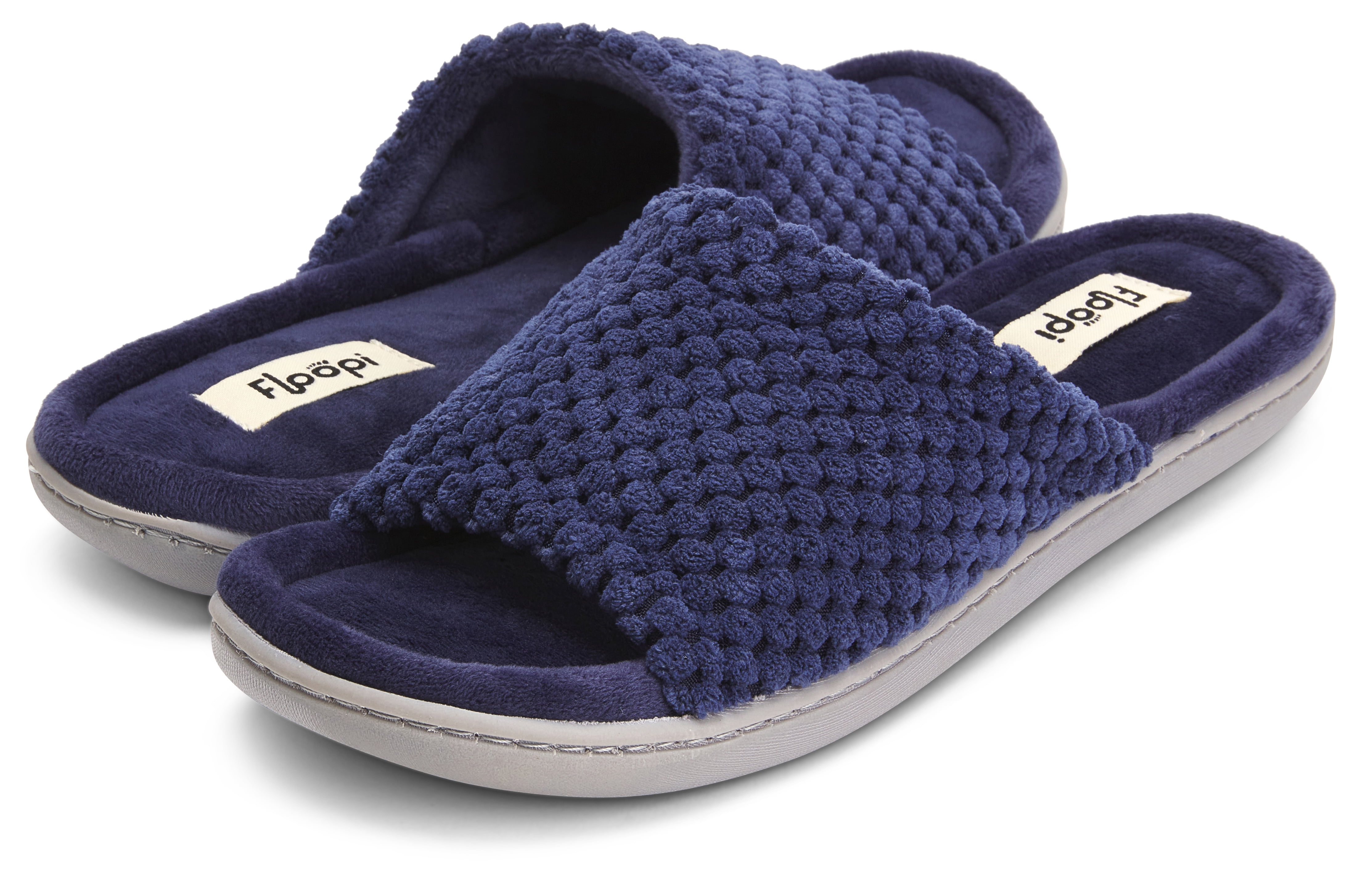 Floopi Women's Popcorn Slide Slipper W/Velour Insole Open Toe Slipper W ...