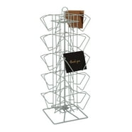 Black Metal Floor Standing Wire Rack - 10-Shelf Storage Display for ...