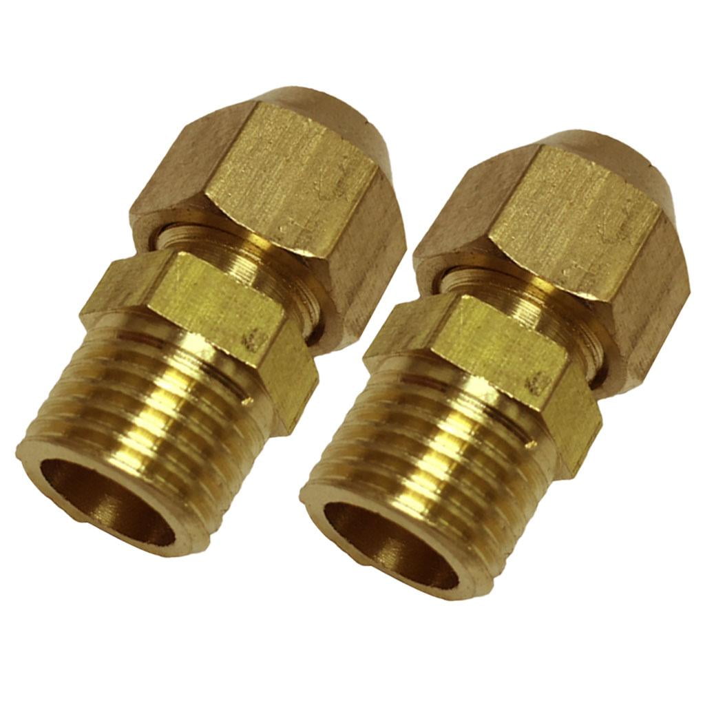 /4in Male Threaded Straight Connector Adapter Compression Plumbing ...
