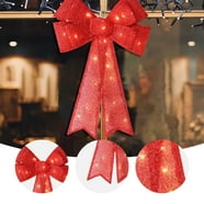 Best Choice Pre-Lit Christmas Bows Set of 3, Indoor/Outdoor LED Decor ...
