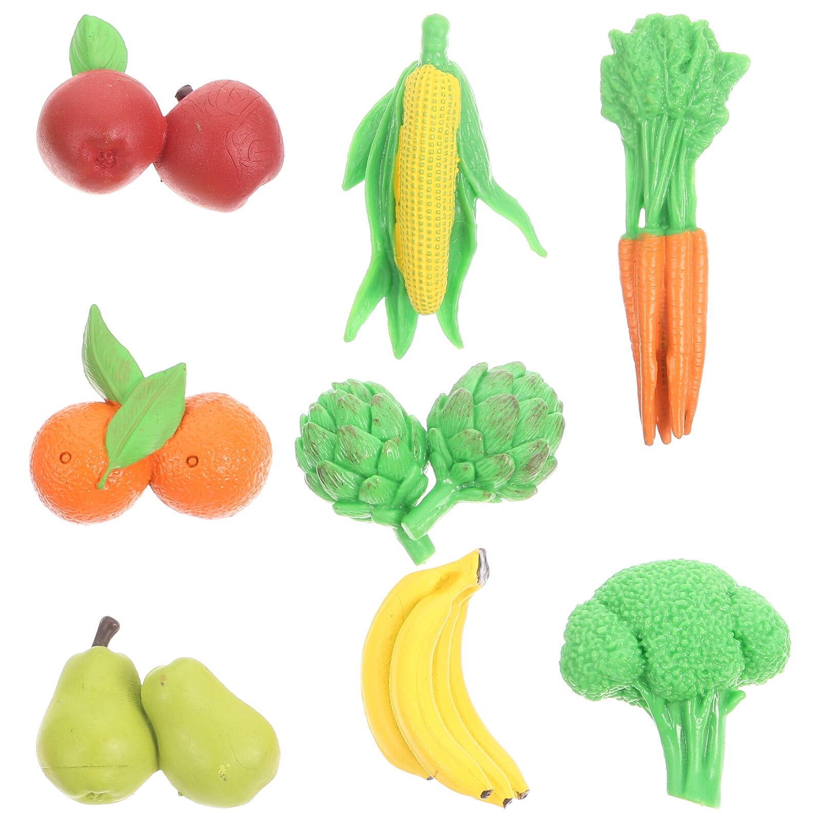 1 conjunto de modelos de vegetales de simulación Figuras de frutas ...