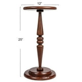 Free Shipping! Creative Co-Op Bishop Pedestal Cocktail Side Table, Dark ...