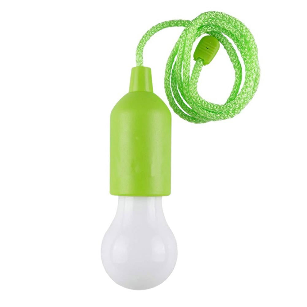 Alloet LED Hanging Light Bulb Battery Powered Colorful Pull Cord Bulbs ...