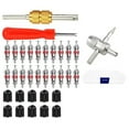 33PCS Tire Valves Stem Installer Remover Ergonomic Grip Tires Cores Replacements for Auto ...