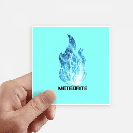 Cosc Space Blue Flame Meteor Sticker Square Waterproof Stickers ...