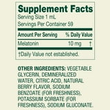 Spring Valley Liquid Melatonin Sleep Support Dietary Supplement, 10 mg ...