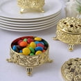 BalsaCircle 12 Metallic Gold 2.5 in Mini Round Candy Gift Boxes Vintage ...