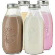 Glass Milk Bottles - Walmart.com