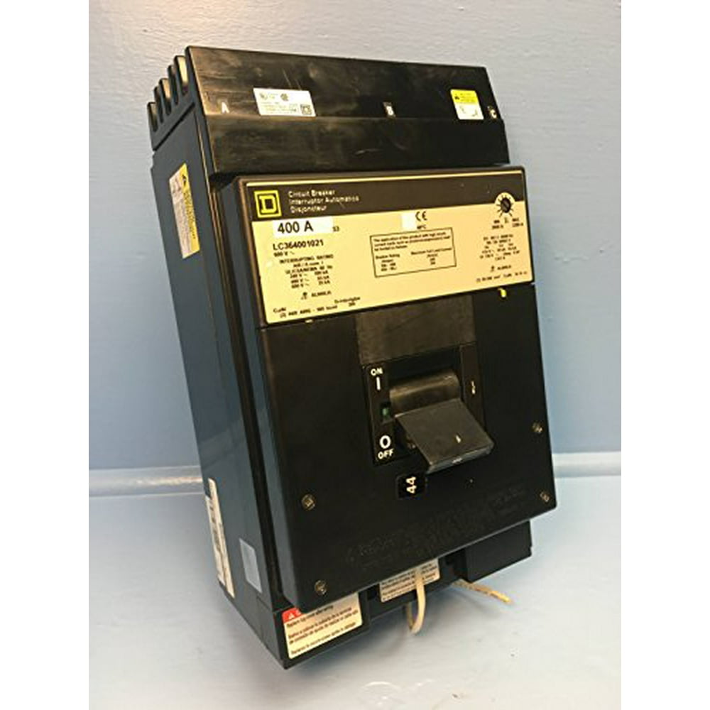 Square D LC364001021 3 Pole 400 Amp 600v I-Line Circuit Breaker with ...