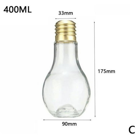 Retro Light Bulb Drinking Glass Mason Jar With Straw Party Beer ...