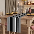Black White Stripes Table Runner, Lines Modern Vertical Stripes ...