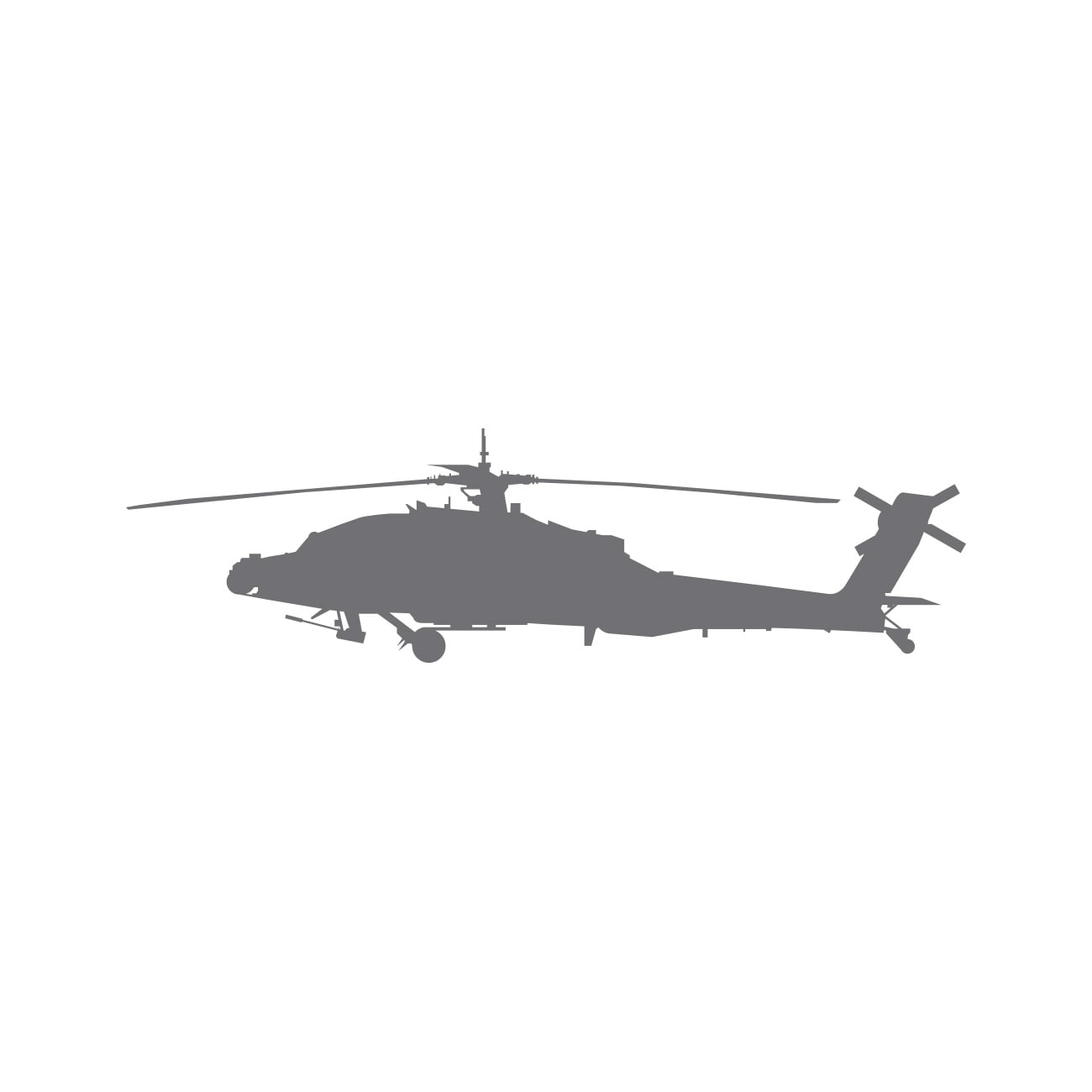 AH-64 Apache Sticker Decal Die Cut - Self Adhesive Vinyl - Weatherproof ...