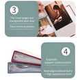 AOOOWER 4x6 Photo Book With Front Window Acid Clear Protective Page ...