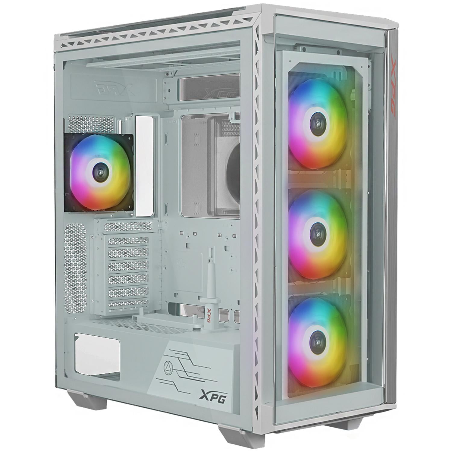 Gabinete Gamer XPG BATTLECRUISER II ST E-ATX 4 Fan ARGB Cristal Templado Blanco blanco | Bodega ...