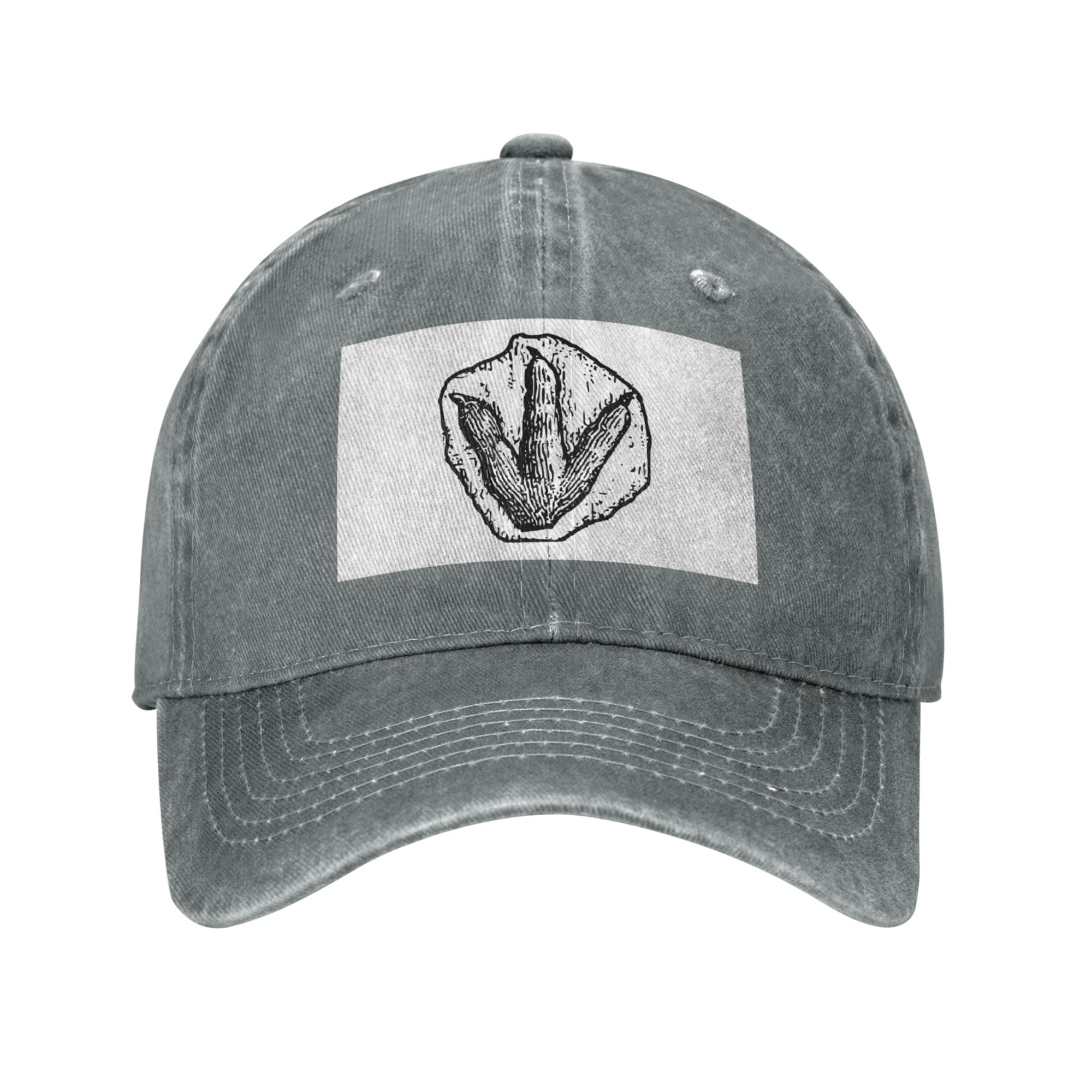 DouZhe Adjustable Washed Cotton Baseball Cap - Prehistoric Petrified ...