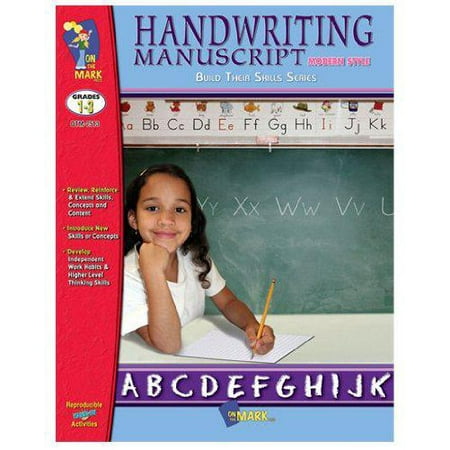 build their skills handwriting manuscript modern style gr 1-3 | Walmart ...