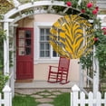 Abstract Tiger Print Wind Spinner for Garden Yard 10In, Yellow Grey ...