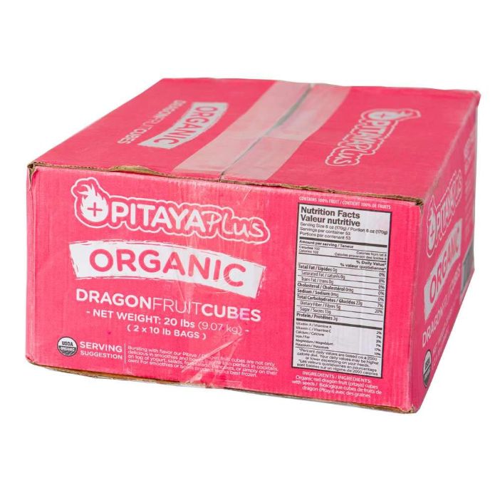 Pitaya Plus Organic Dragon Fruit Iqf Bulk 20lbs (PACK OF 1) - Walmart.com