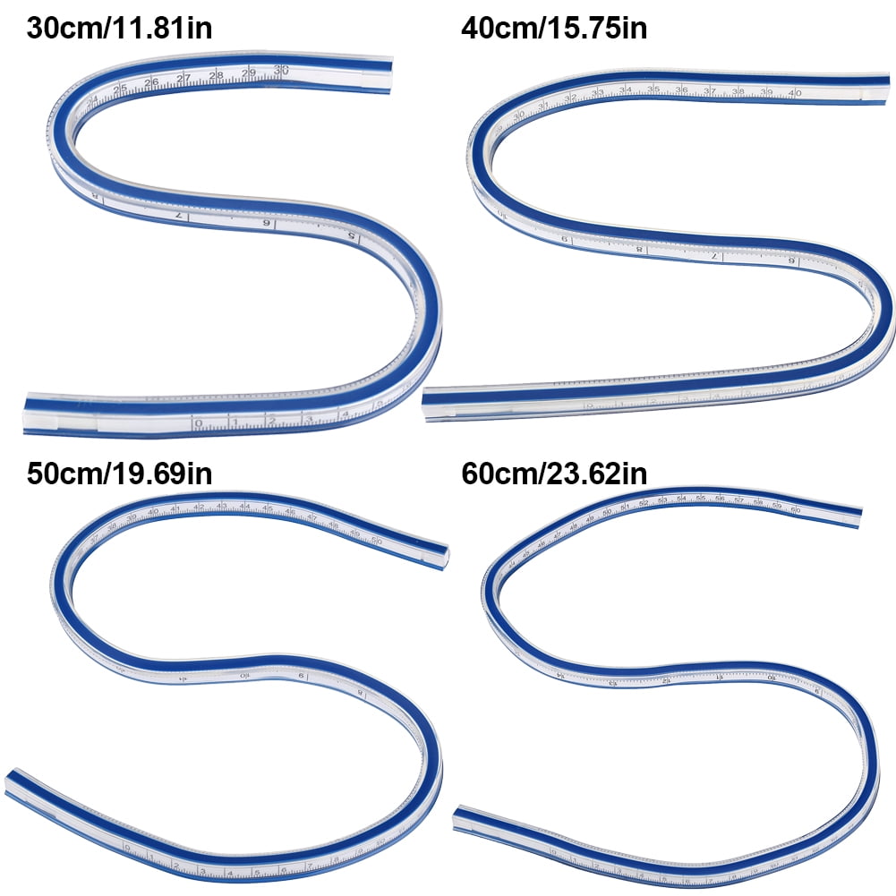 Buy WALFRONT Flexible Curve Ruler Measurement Tool for Drawing Painting ...