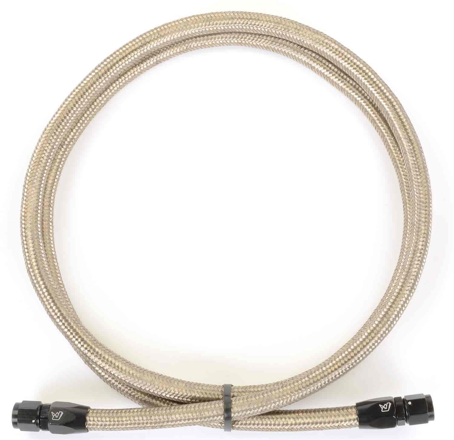 JEGS 110615 Pro-Flo 200 Hose Assembly -6 AN x 5 ft. Long Black Straight ...