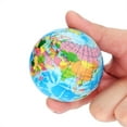 Blue Squishy Squeeze World Map Globe Palm Ball Slow Rising Stress ...