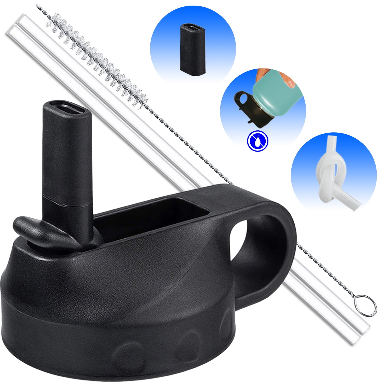 Straw Lid for Hydro Flask Wide Mouth, Lids Compatible with Most Sports ...