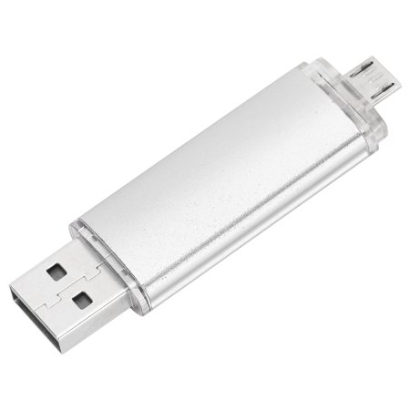 U Disk, Silver Flash Drive, Portable Practical 2 In 1 For Storing ...