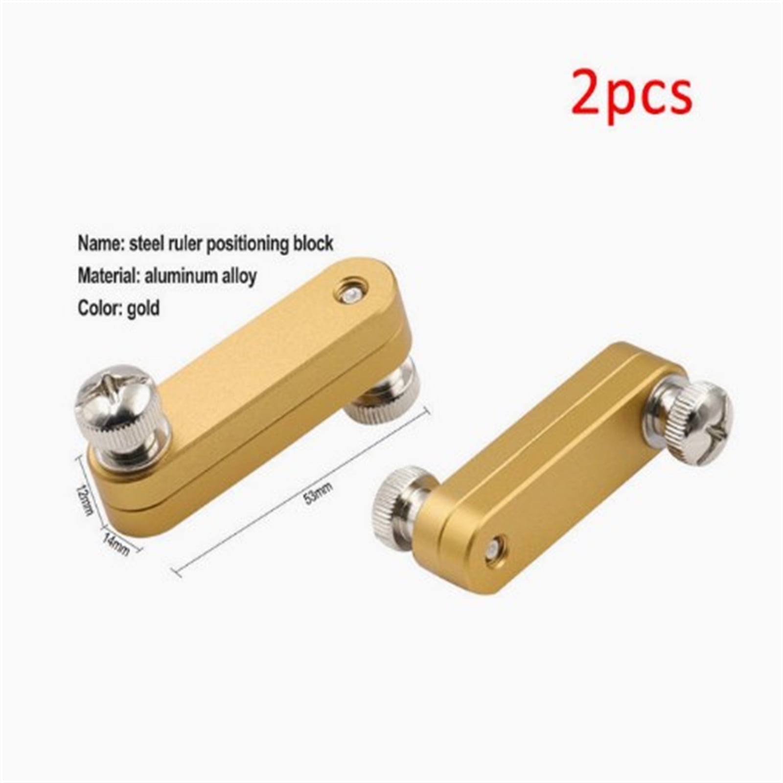 2pcs Steel Ruler Positioning Block Angle Scriber Multifunctional Line ...