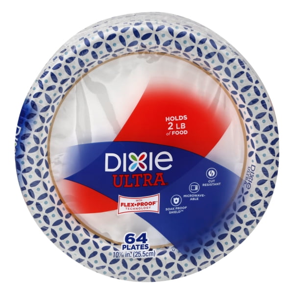 Dixie Ultra Paper Plates Pack Of 64 Count Large Dinner Size 10 1 16 dixie-ultra-paper-plates-pack-of-64-count-large-dinner-size-10-1-16