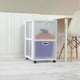 Sterilite Ultra 2 Drawer Plastic Rolling Storage Wheeled Cart (2 Pack ...
